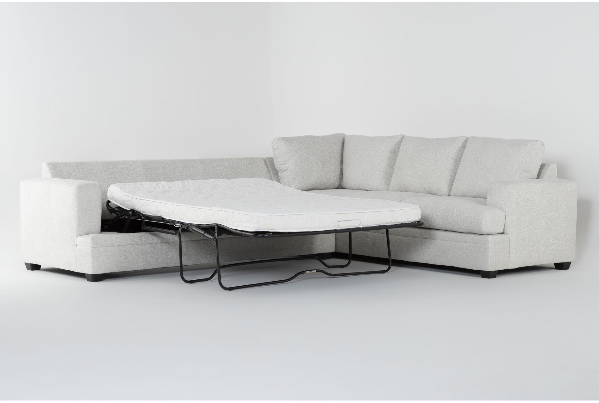Zoeller Sand Beige Fabric 127" 2 Piece U-shaped Sectional With Left Arm ...