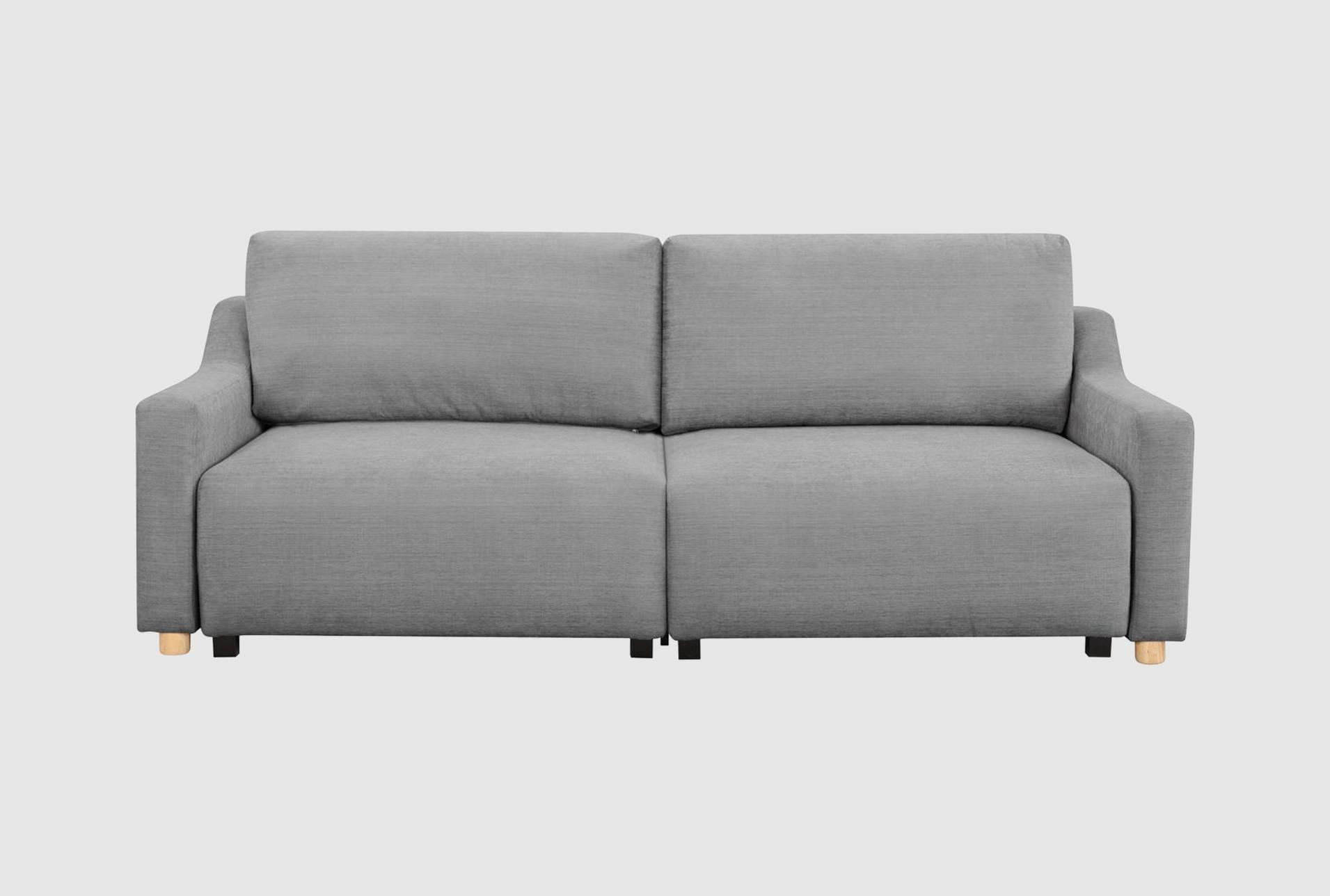 Glenmont Grey Fabric 90" Convertible Futon Sleeper Sofa Bed | Contract ...
