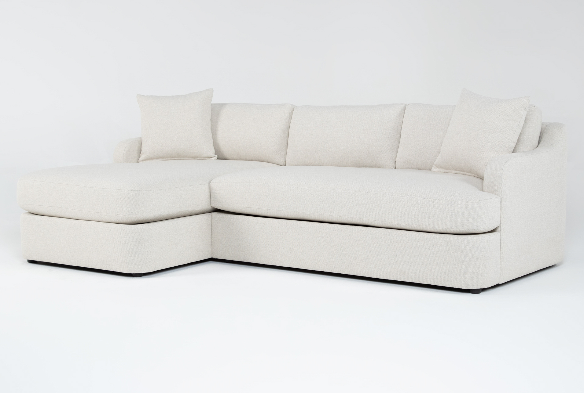 Rue 106" Natural Grey Jacquard 2 Piece Sectional With Left Arm Facing ...