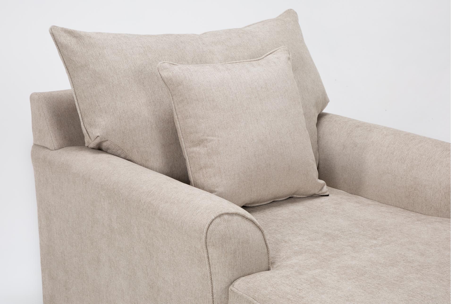 Jaylen Ii Sand Beige Fabric Chaise Lounge - Furniture Stores In ...